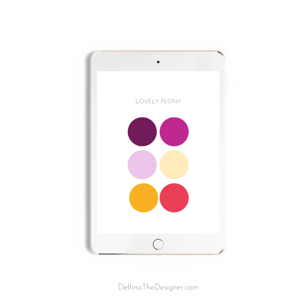 5 feminine color palettes for your new website